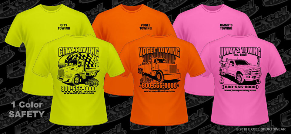 Excel Sportswear - "Select" Towing Shirts Made For You!